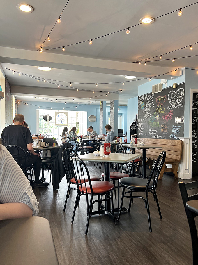 The dining room buzzes with the satisfied murmurs of locals and travelers alike, all united in the universal language of good food.