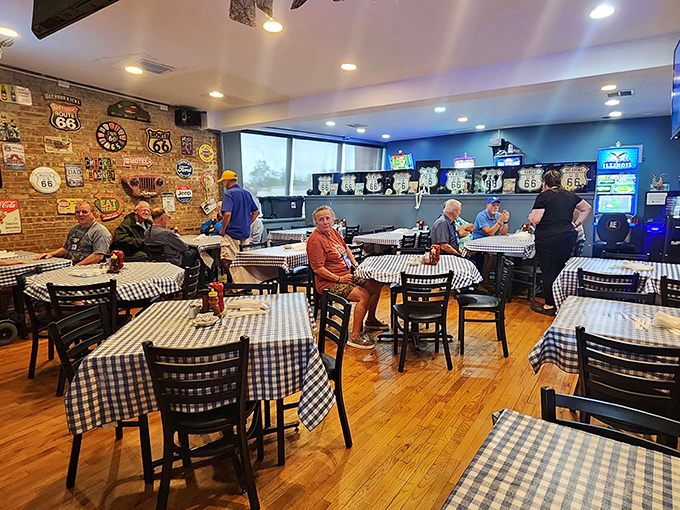 Where strangers become friends over shared love of crispy chicken. The brick walls have absorbed decades of satisfied sighs and "mmms."