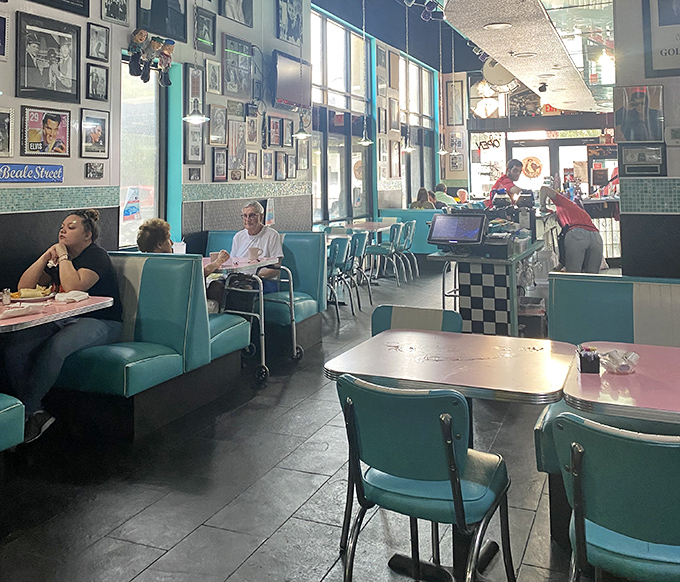 Sunlight streams through windows illuminating diners lost in conversation and comfort food&mdash;the true definition of "breakfast therapy."