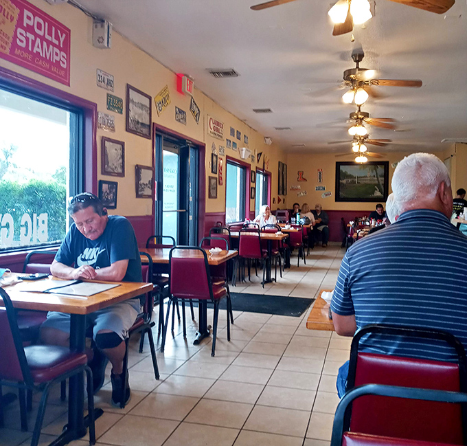 The dining room hums with the soundtrack of forks against plates and genuine conversation. No Instagram influencers here&mdash;just people actually enjoying their food.