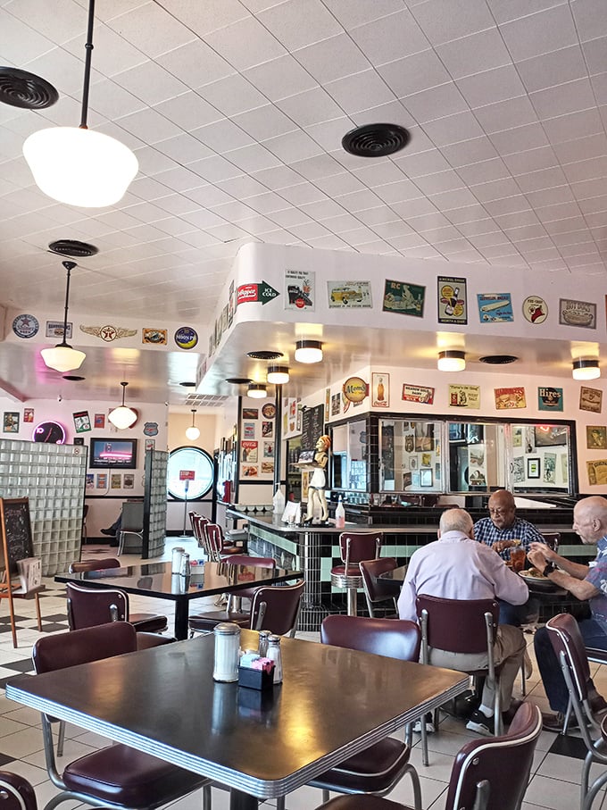 Where strangers become neighbors over coffee refills and shared appreciation for a place where time seems to slow down just a little.