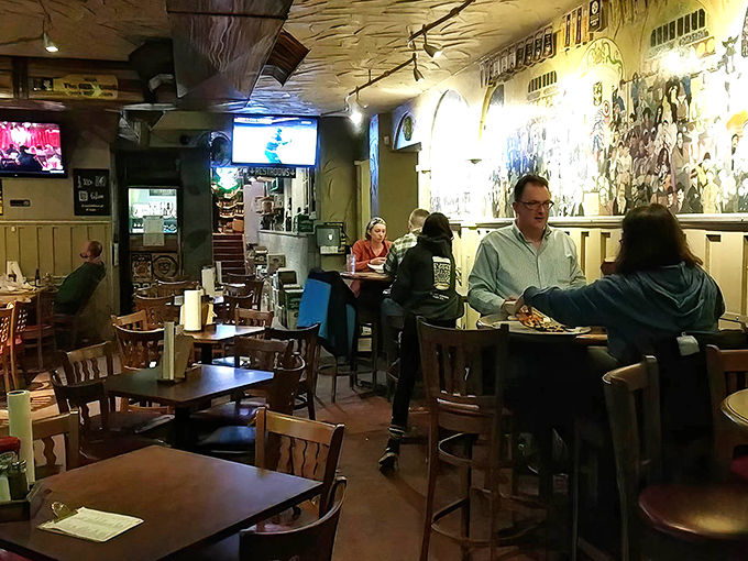 Wooden tables, comfortable chairs, and the promise of delicious food create that perfect neighborhood joint vibe. Where everybody might not know your name yet, but they will.