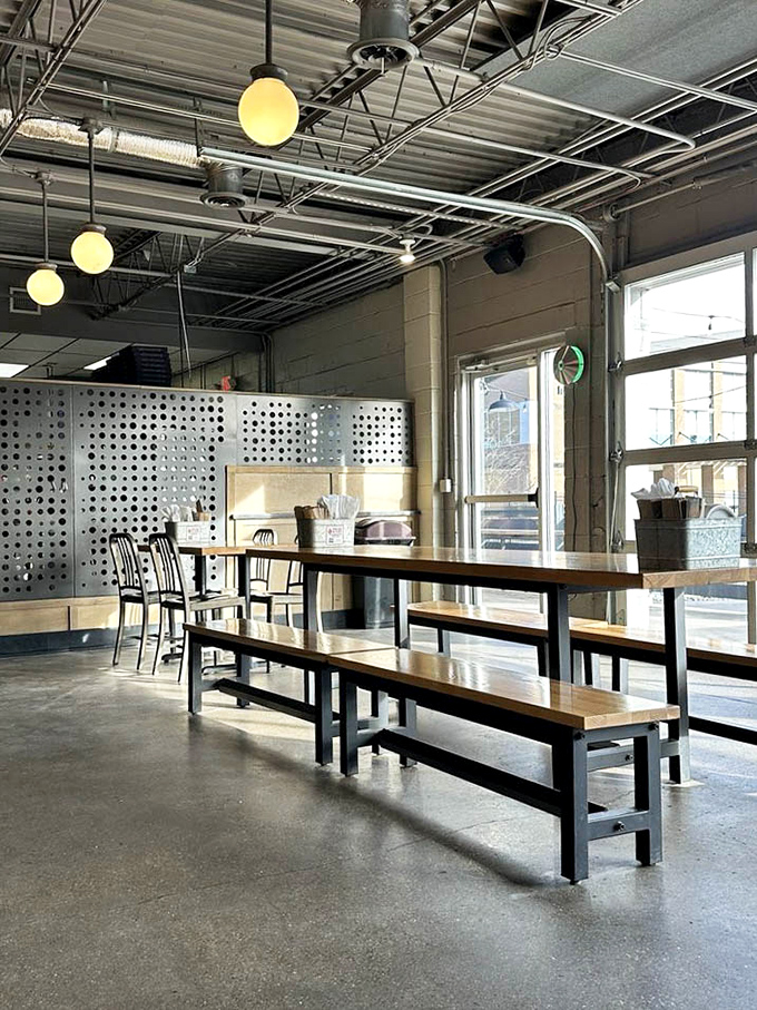 The bench seating isn't just practical&mdash;it's an invitation to community. In the age of isolation, breaking bread with neighbors feels revolutionary.