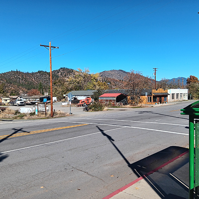 Rural California shows its true colors where power lines and mountain ridges create the kind of skyline money can't buy in San Francisco.