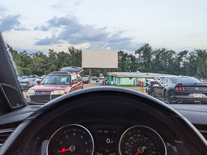 The driver's seat becomes the director's chair as moviegoers frame their own perfect view of silver screen magic.