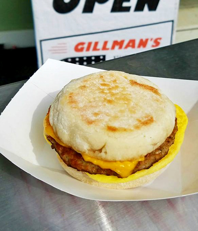 Who needs a breakfast sandwich when dinner comes wrapped in an English muffin?