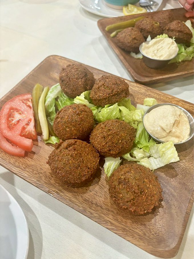 Falafel balls with the perfect crunch-to-fluff ratio – these chickpea champions deserve their own sports highlight reel and victory parade.