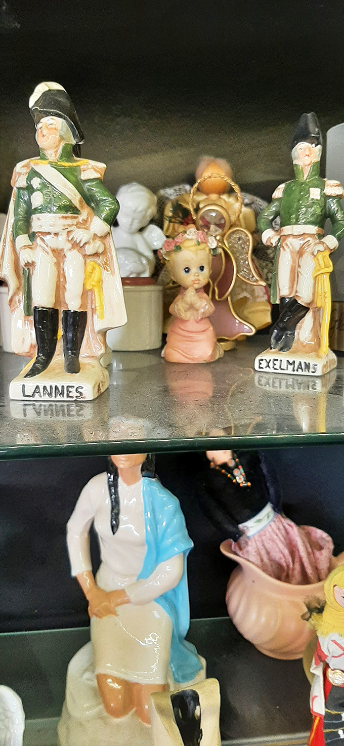 These vintage figurines tell stories of bygone eras, when porcelain people in uniform were everyone's mantel must-have.