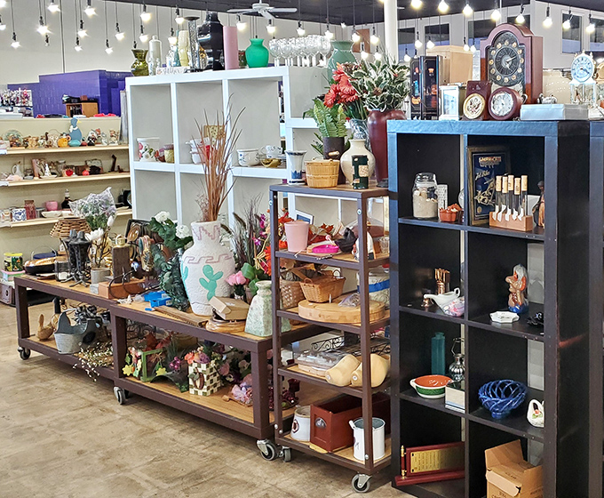 Home d&eacute;cor that spans every design trend of the last five decades. That turquoise vase? It's either vintage chic or just waiting for its comeback.