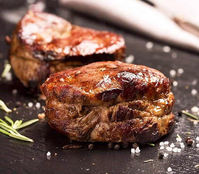 This filet mignon isn't just a steak—it's a masterpiece that belongs in the Louvre. Though it wouldn't last long enough for anyone to appreciate it.