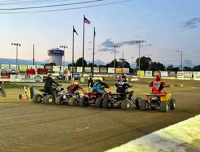 Fremont Speedway delivers high-octane thrills as ATV riders line up, ready to transform ordinary evenings into extraordinary memories.