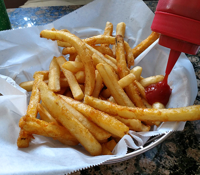 Golden fries that crackle with each bite &ndash; the supporting actor that sometimes steals the show from the sandwich stars.