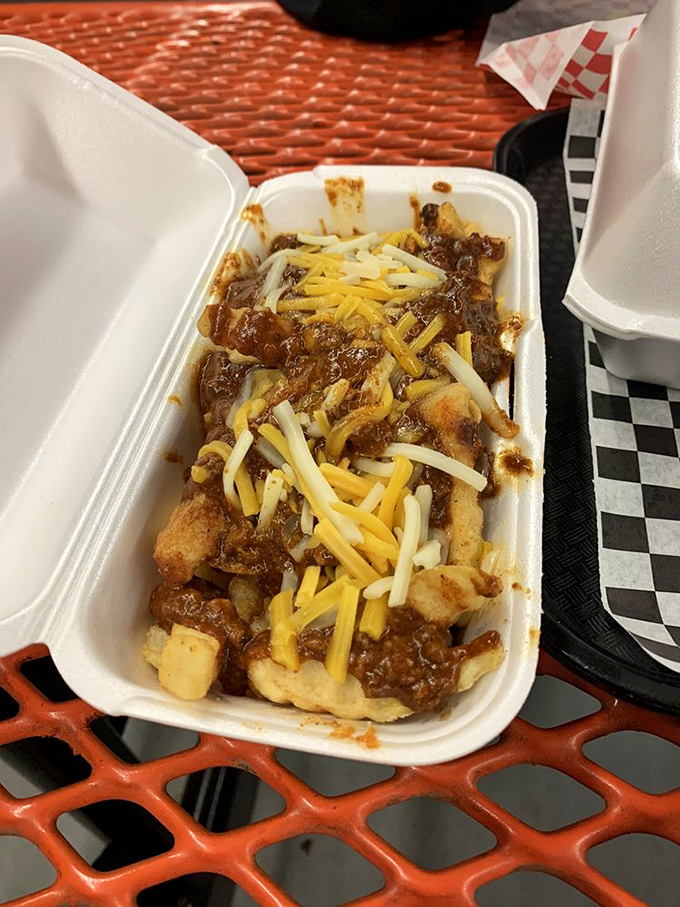 Chili cheese fries that don't apologize for being exactly what they are&mdash;a glorious, messy indulgence worth every napkin you'll need.