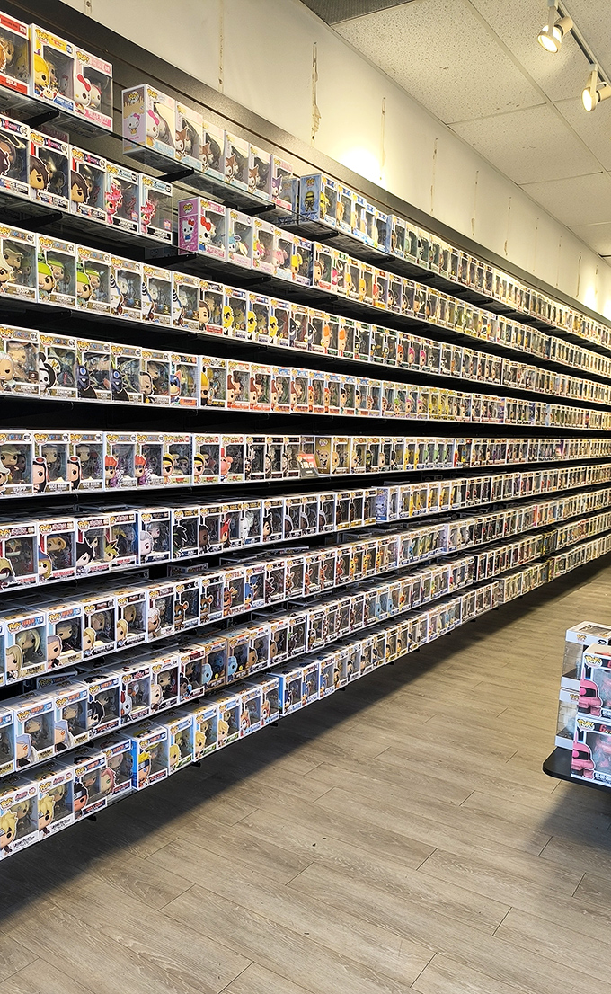 The Funko Pop wall&mdash;where grown adults can justify collecting toys as "limited edition vinyl figurines" and "appreciating pop culture investments."