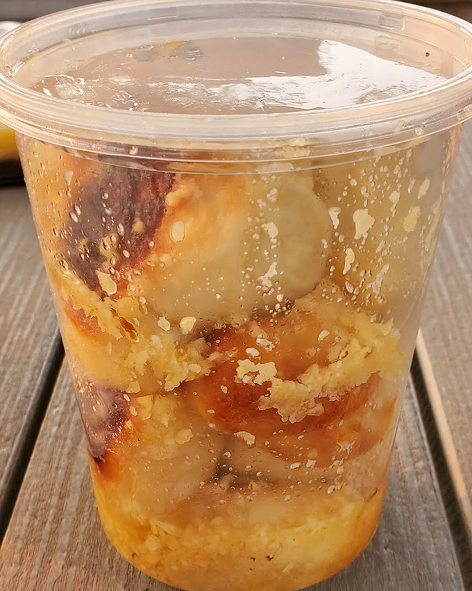 What appears to be dessert in a cup—layers of sweetness that provide the perfect finale to a meal of savory Italian-American classics.