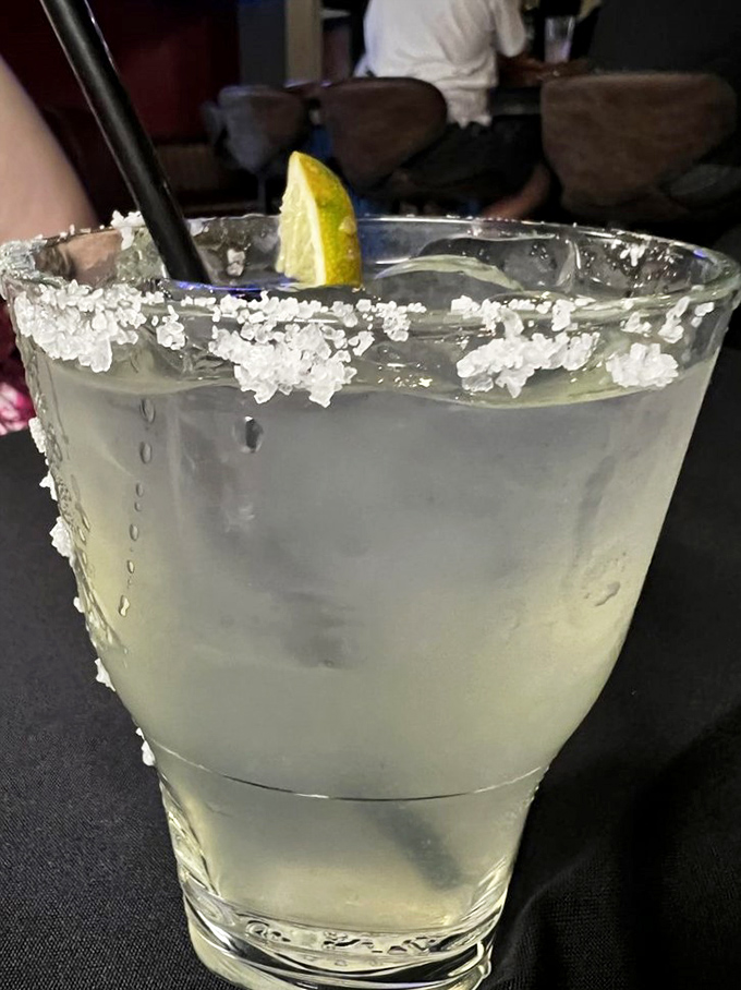 Their margarita comes with a salt-crusted rim that's like the perfect frame around a work of art&mdash;refreshing, balanced, and dangerously easy to enjoy.