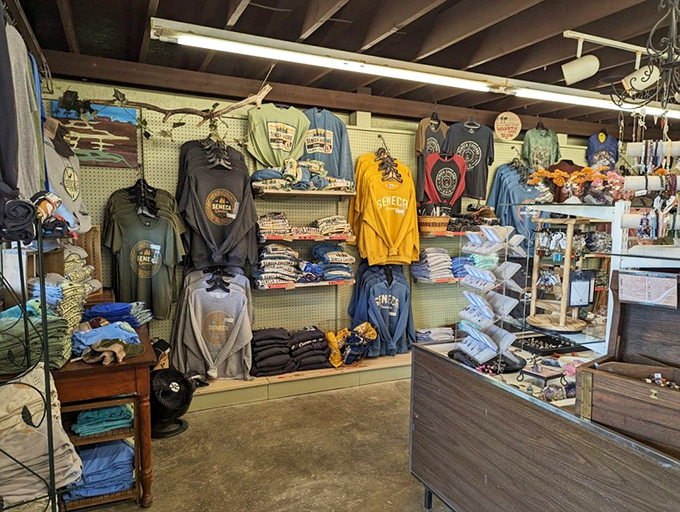 The gift shop offers treasures you can actually take home, unlike that stalactite you were eyeing earlier.