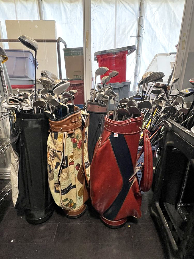 Golf bags with character and clubs with stories to tell. Perfect for Florida retirees or anyone looking to start swinging without breaking the bank.