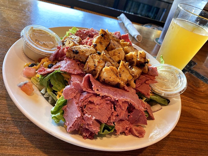 This isn't just a salad&mdash;it's a protein powerhouse masquerading as something healthy, and we're here for the delicious deception.