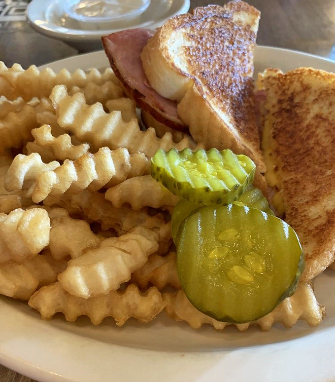 This grilled ham and cheese isn't trying to impress food critics&mdash;it's trying to remind you what simple happiness tastes like. Mission accomplished.