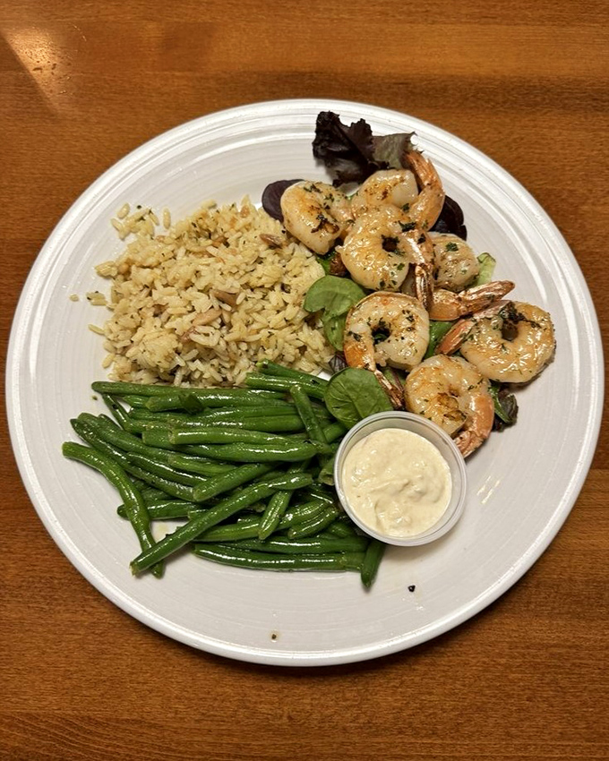 Grilled shrimp that have clearly been introduced to fire at precisely the right moment – a brief but meaningful relationship that benefits everyone involved.