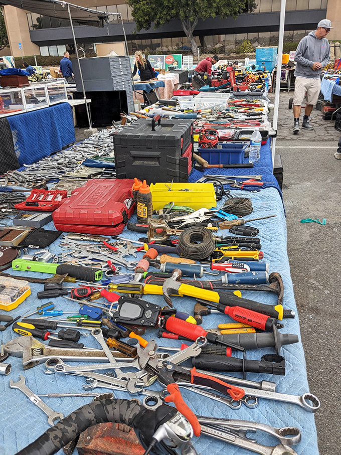 Tool paradise for the DIY enthusiast or professional tinkerer. That perfect wrench you've been missing from your collection is hiding somewhere here.