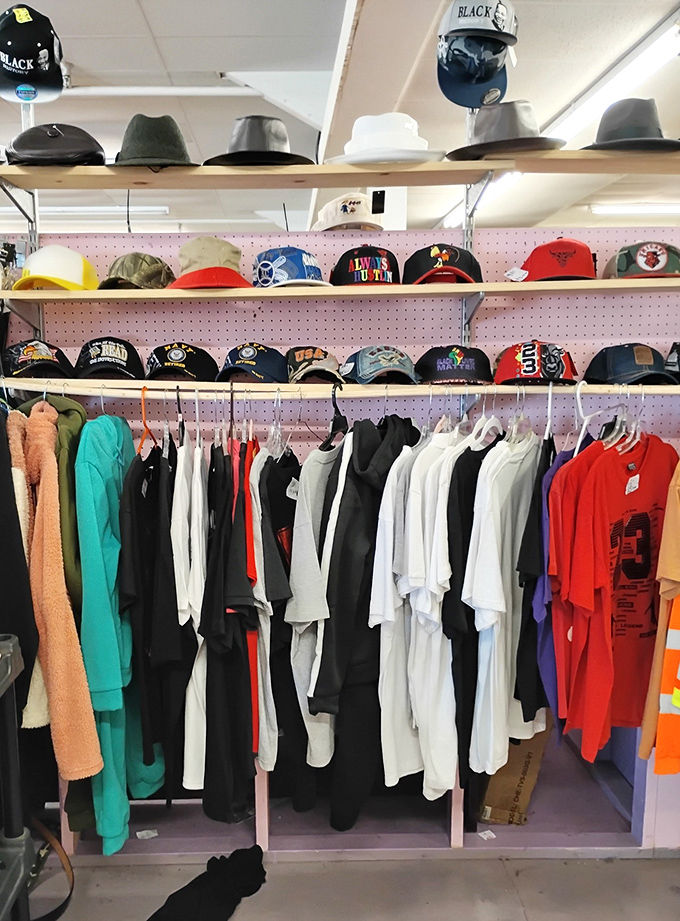 Hat collectors, rejoice! From baseball caps celebrating local pride to fedoras for your inner film noir detective, headwear options abound above casual tees.