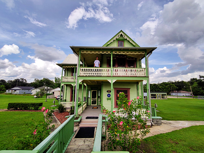 The L.B. Brown House isn't just historically significant&mdash;it's a vibrant splash of Victorian charm in lime green. Those intricate porch details deserve their own Instagram.