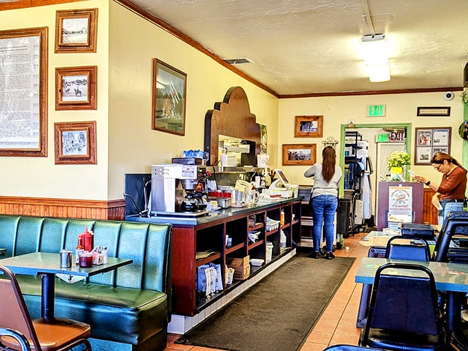 The counter area&mdash;command central for coffee refills and the exchange of local gossip that's been perfected since before smartphones.