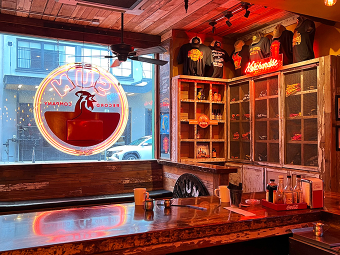 Sun Records memorabilia creates the perfect backdrop for comfort food &ndash; dining surrounded by the ghosts of rock 'n' roll past.