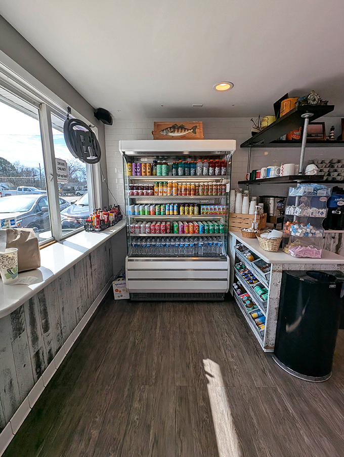 The beverage station stands ready with colorful refreshments&mdash;because every great meal deserves the perfect liquid companion to wash it down.