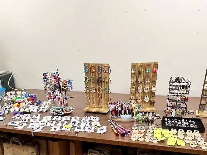 A jewelry collector's dream board&mdash;where someone else's "not quite right" becomes your perfect statement piece. Accessory heaven at thrift store prices!