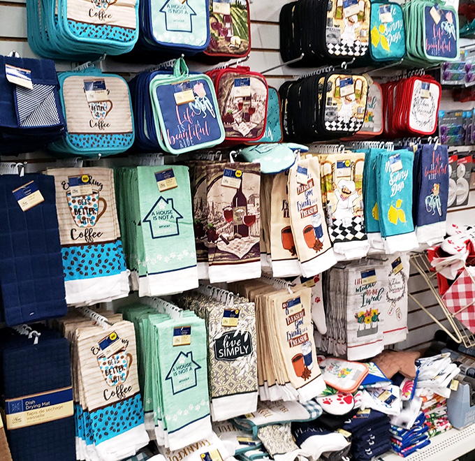 Kitchen towels and potholders with personality &ndash; because even your dish-drying routine deserves a splash of affordable style.