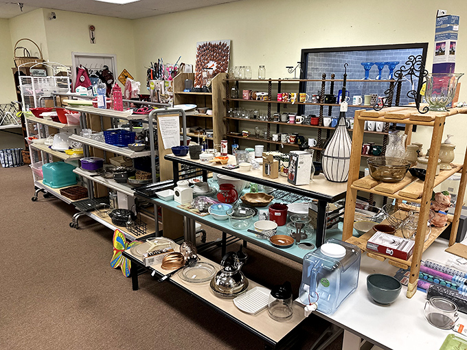Kitchen treasures arranged with care&mdash;each spatula, bowl, and gadget waiting for its next culinary adventure. Julia Child would approve!