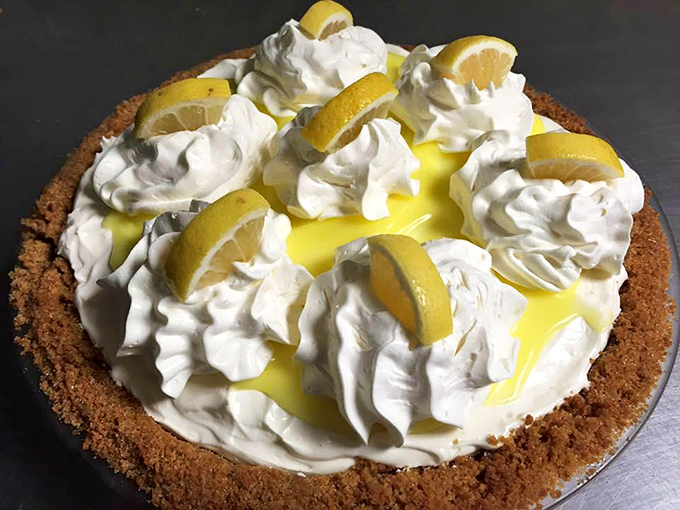 Lemon cream pie that strikes the perfect balance between tart and sweet. Dessert nirvana topped with clouds of whipped cream.