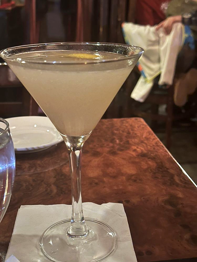 Crystal clear and perfectly chilled, this martini isn't just a drink &ndash; it's a pause button for life's hectic moments.