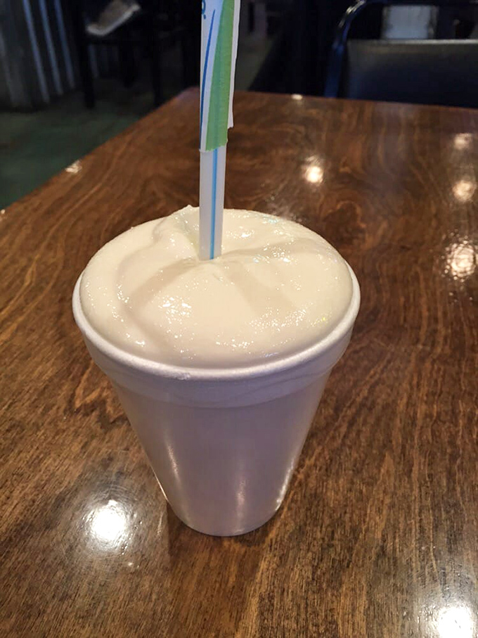 A milkshake so thick the straw stands straight up—a creamy beacon of dairy delight that demands to be savored slowly.