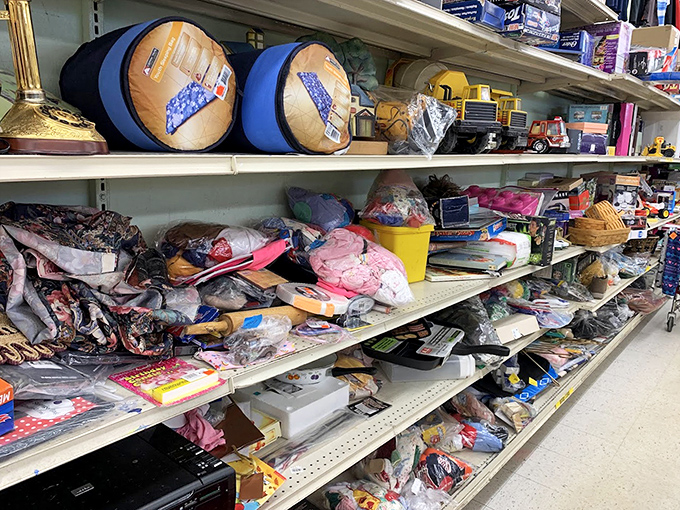 Organized chaos at its finest&mdash;shelves packed with the kind of random treasures that make you text friends: "You won't believe what I found!"