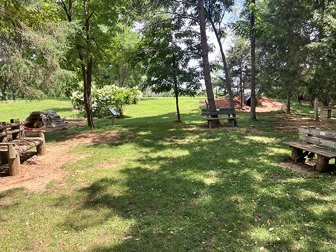 A park playground that makes you wish recess was still a thing in adult life.