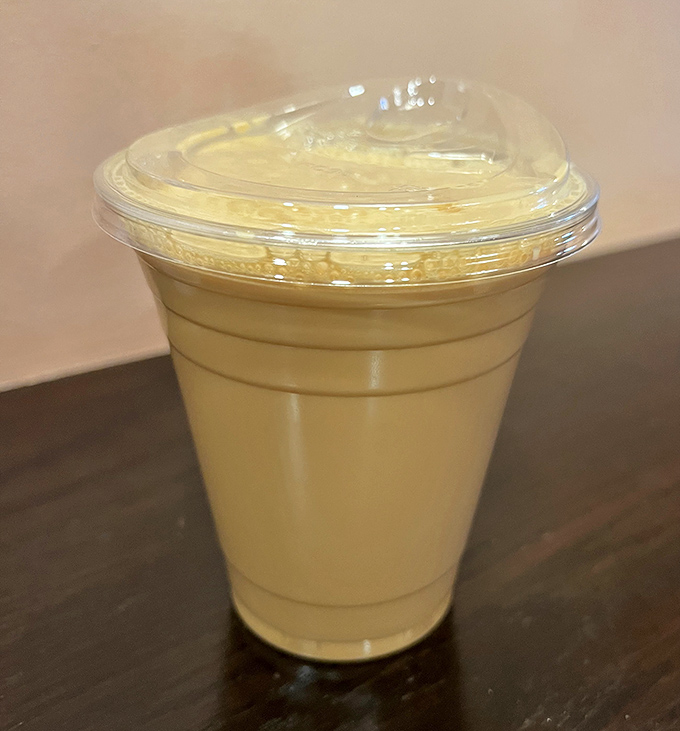 This isn't just chai&mdash;it's liquid velvet with caffeine. The color suggests it contains the secrets of the universe, or at least your morning happiness.