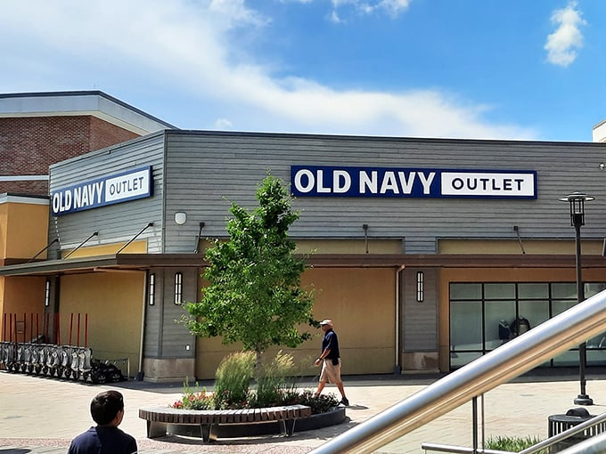 Old Navy's massive storefront stands as a beacon of affordable basics&mdash;where family wardrobes get refreshed without refinancing the mortgage.