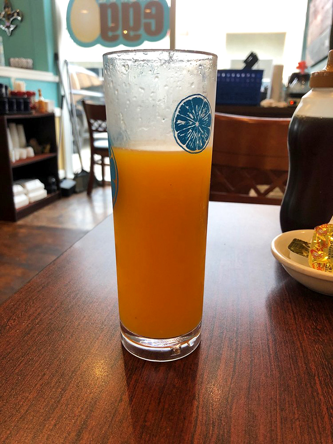 Fresh-squeezed orange juice that makes those cartoon commercials from the '70s suddenly seem understated.