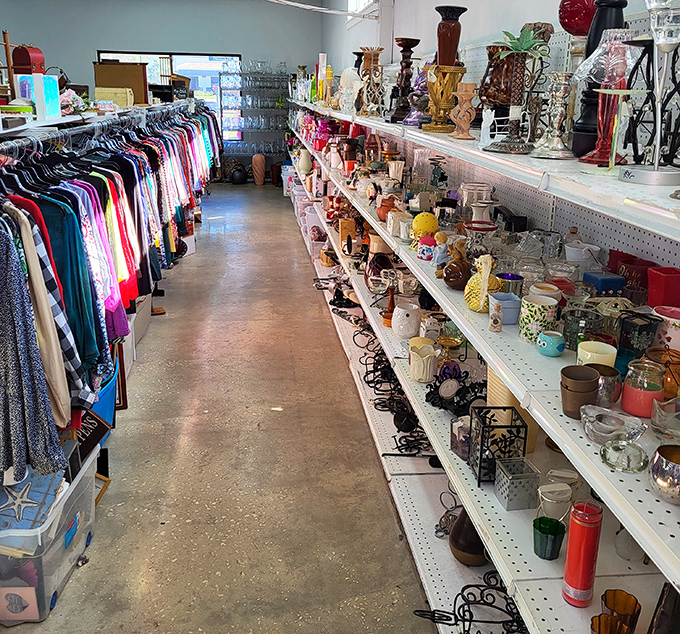 Aisle of inspiration where home d&eacute;cor meets nostalgia. One person's "what was I thinking?" becomes another's "exactly what I was looking for!"