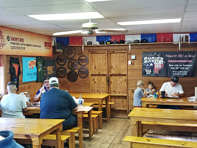 The interior walls tell stories of barbecue pilgrimages past&mdash;a humble shrine to the religion of smoked meat.