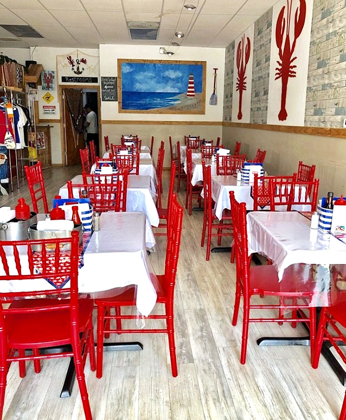 The dining room feels like a cheerful coastal cottage, where the only thing more inviting than the decor is the aroma wafting from the kitchen.