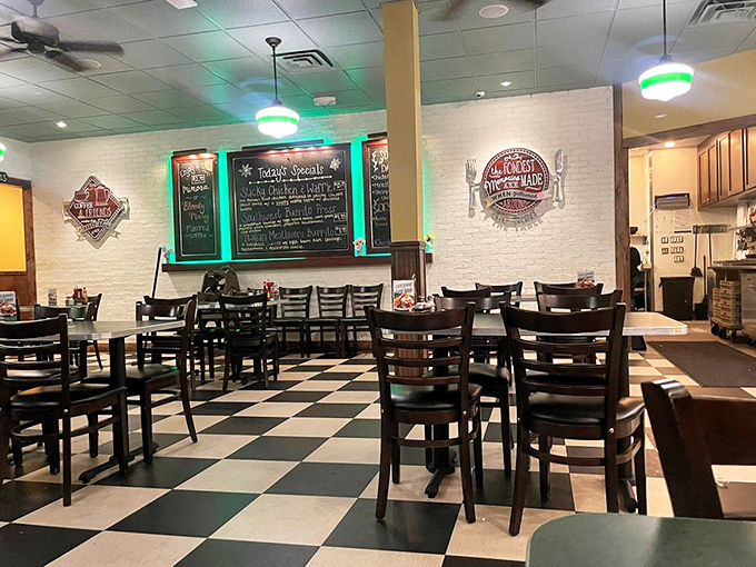 The chalkboard specials and classic diner seating create that "I've found my new favorite spot" feeling. Nostalgia served fresh daily.