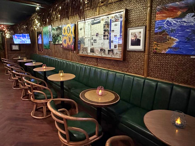 Where bamboo meets booth seating – Damon's dining area feels like the set of a classic movie where the plot always ends with satisfied smiles.