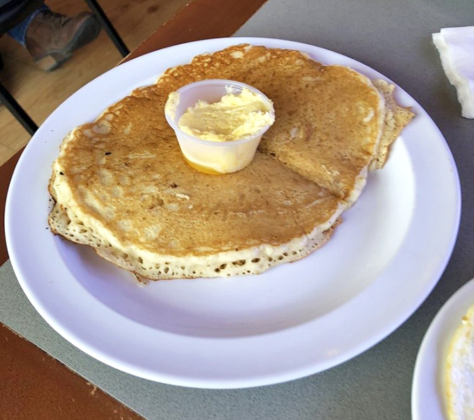 Pancakes so big they need their own zip code &ndash; and that butter knows exactly where to melt.