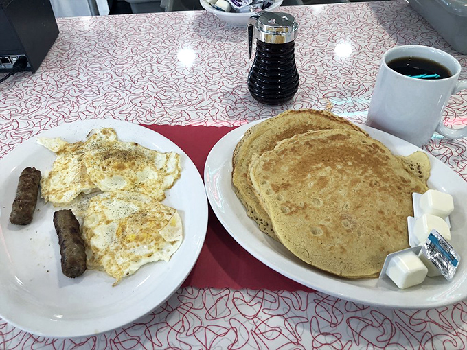 Pancakes and eggs—the breakfast power couple that's been making mornings worthwhile since before alarm clocks were invented.