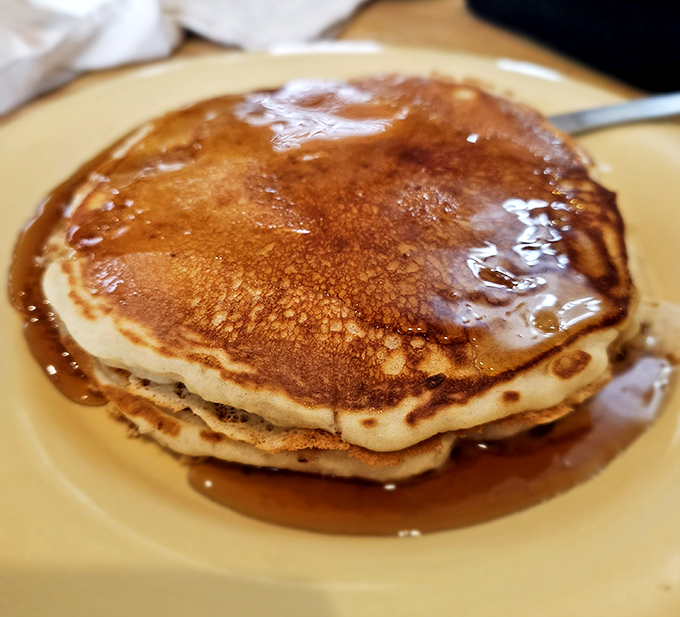 These pancakes aren't just golden brown &ndash; they're the color of childhood Saturday mornings and adult breakfast victories.